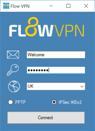 Download Flow VPN for Windows – PPTP and IPSec IKEv2 Client | Flow VPN ...